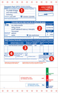 イギリス 郵便 日本へ荷物を送る2 パーセルフォース PARCEL FORCE Post Office global value | かもめ ...