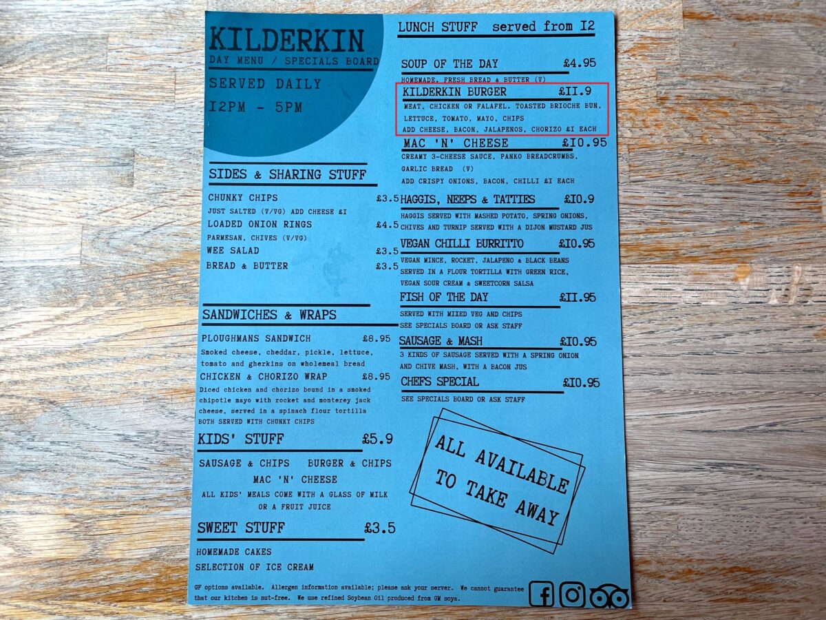 イギリス【外食】 キルダーキンバーガー（チキンバーガー） Kilderkin burger （Chicken burger） | かもめ ...