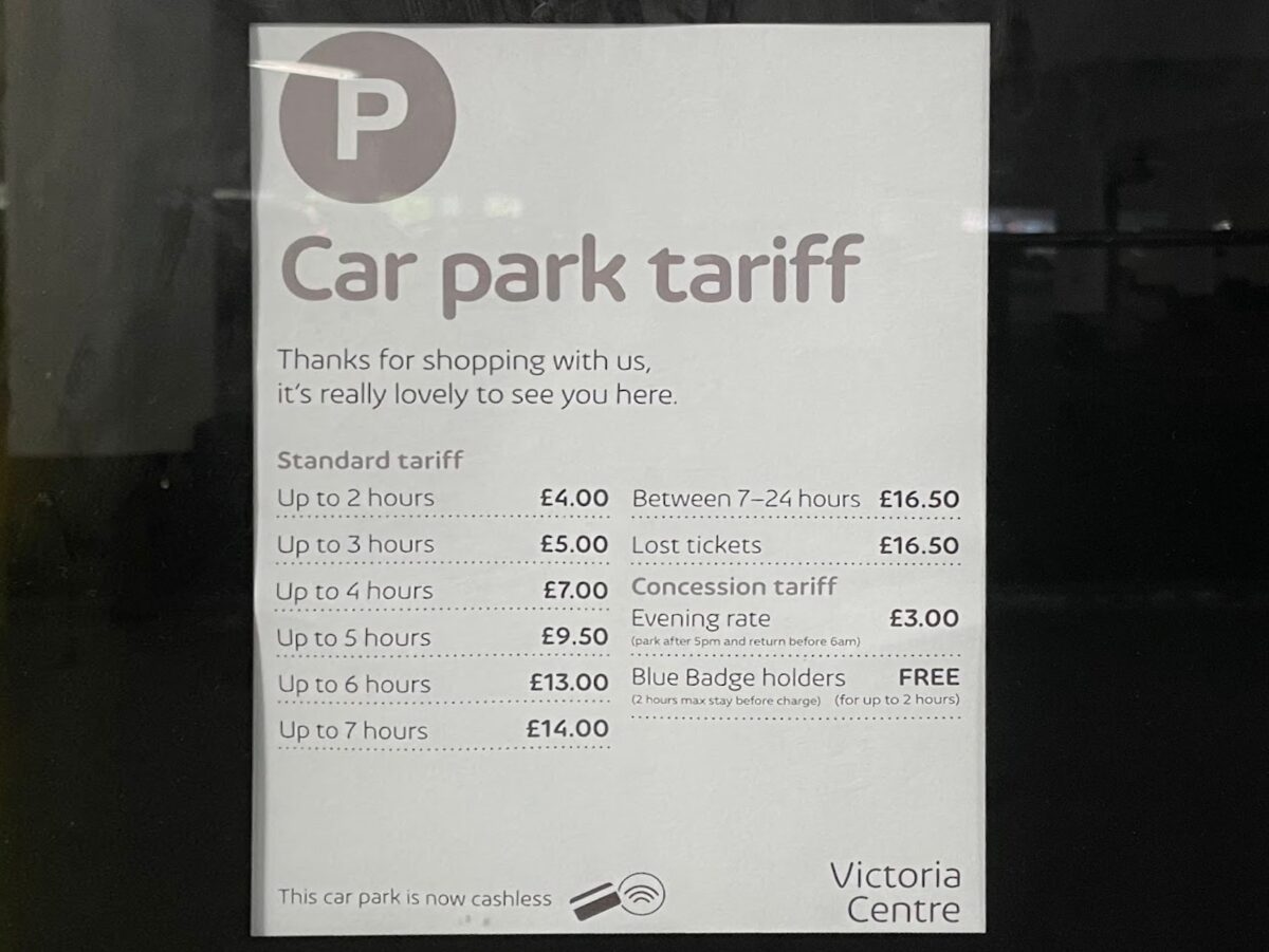 60点 イギリス【旅行】 ビクトリアセンター 駐車場 Victoria Centre Car Park (North) | かもめらいおん 絵空事