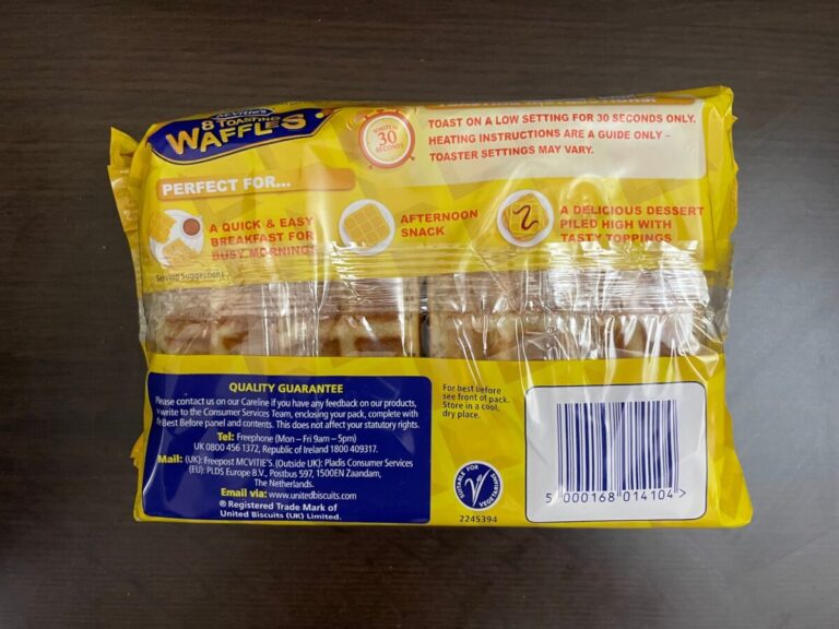 65点 イギリス マクビティ ワッフル McVitie’s 8 Toasting Waffles | かもめらいおん 絵空事