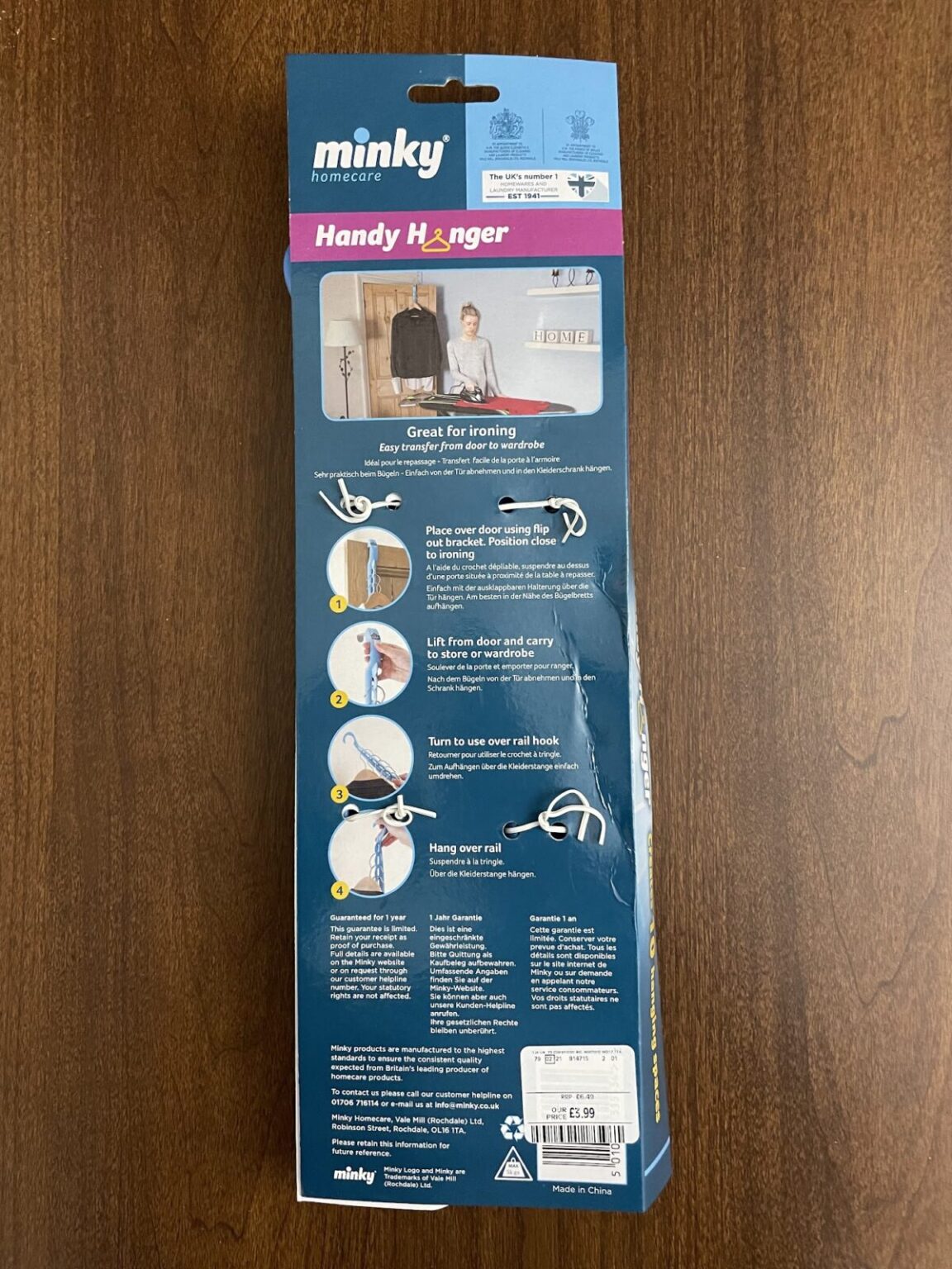 45点 イギリス【王室御用達】 ミンキー ドアハンガーフック Minky Handy Hanger | かもめらいおん 絵空事
