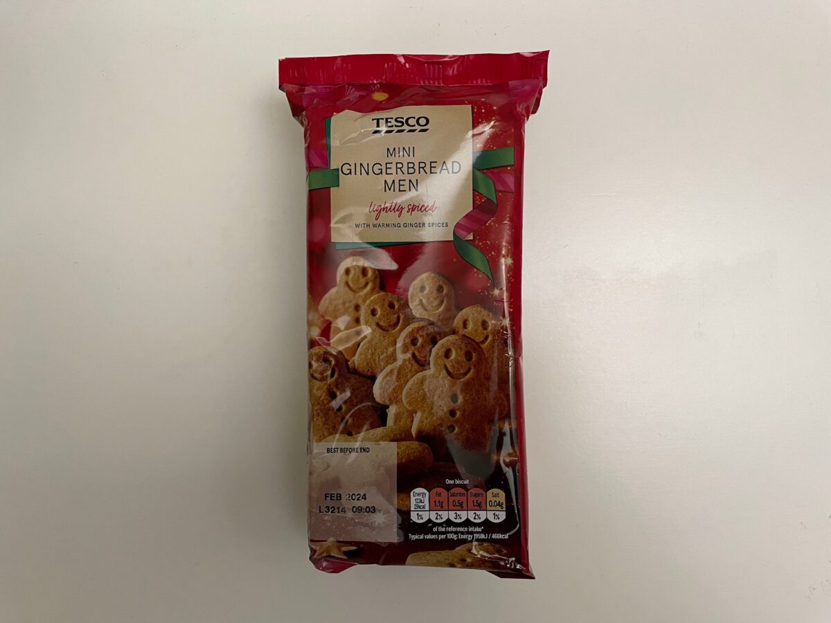 55点 イギリス ショートブレッド（≒クッキー） ジンジャーブレッドマン Tesco Mini Gingerbread Men Lightly ...